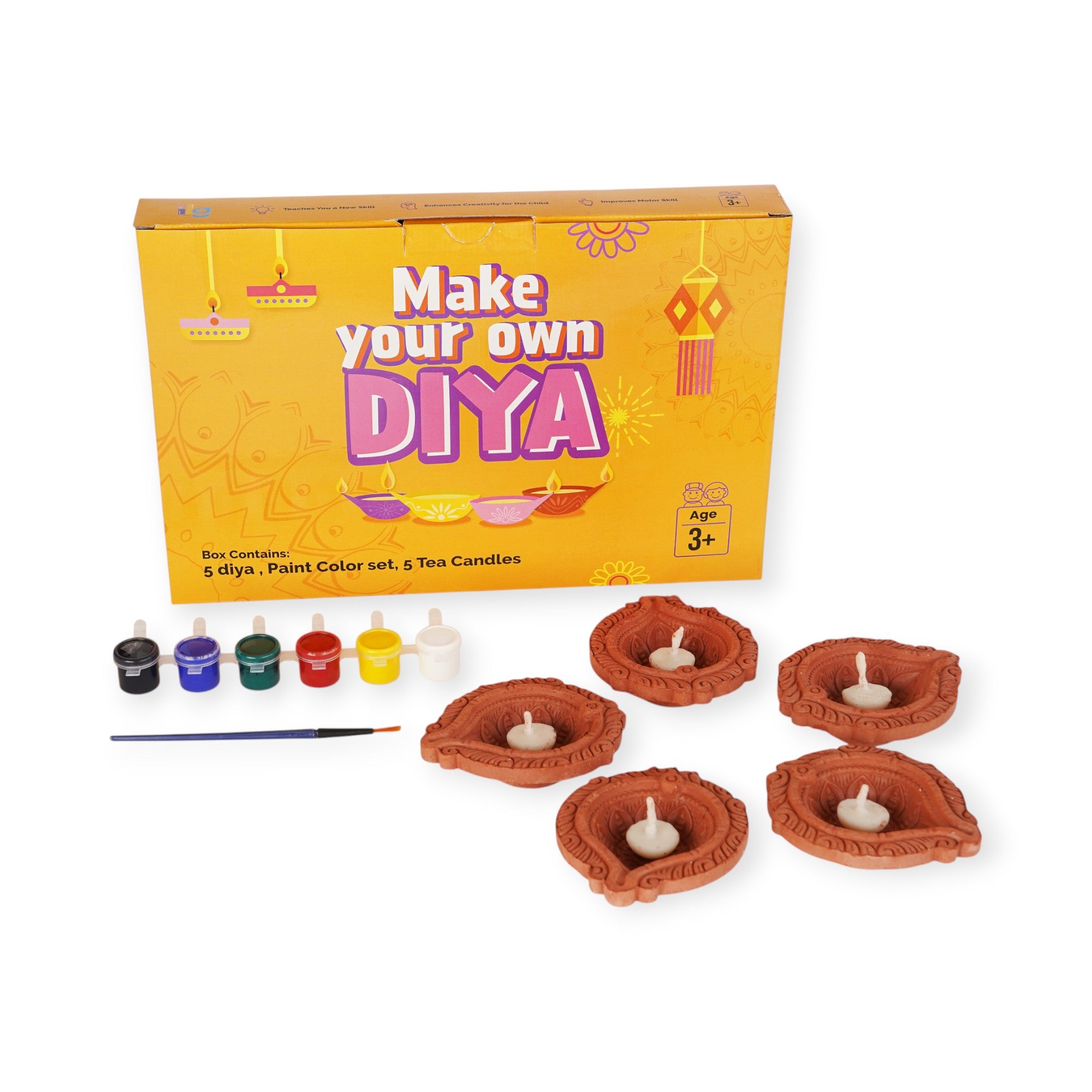 iLearnNgrow DIY Diya ( Paint your Diya ) – BabyAmore
