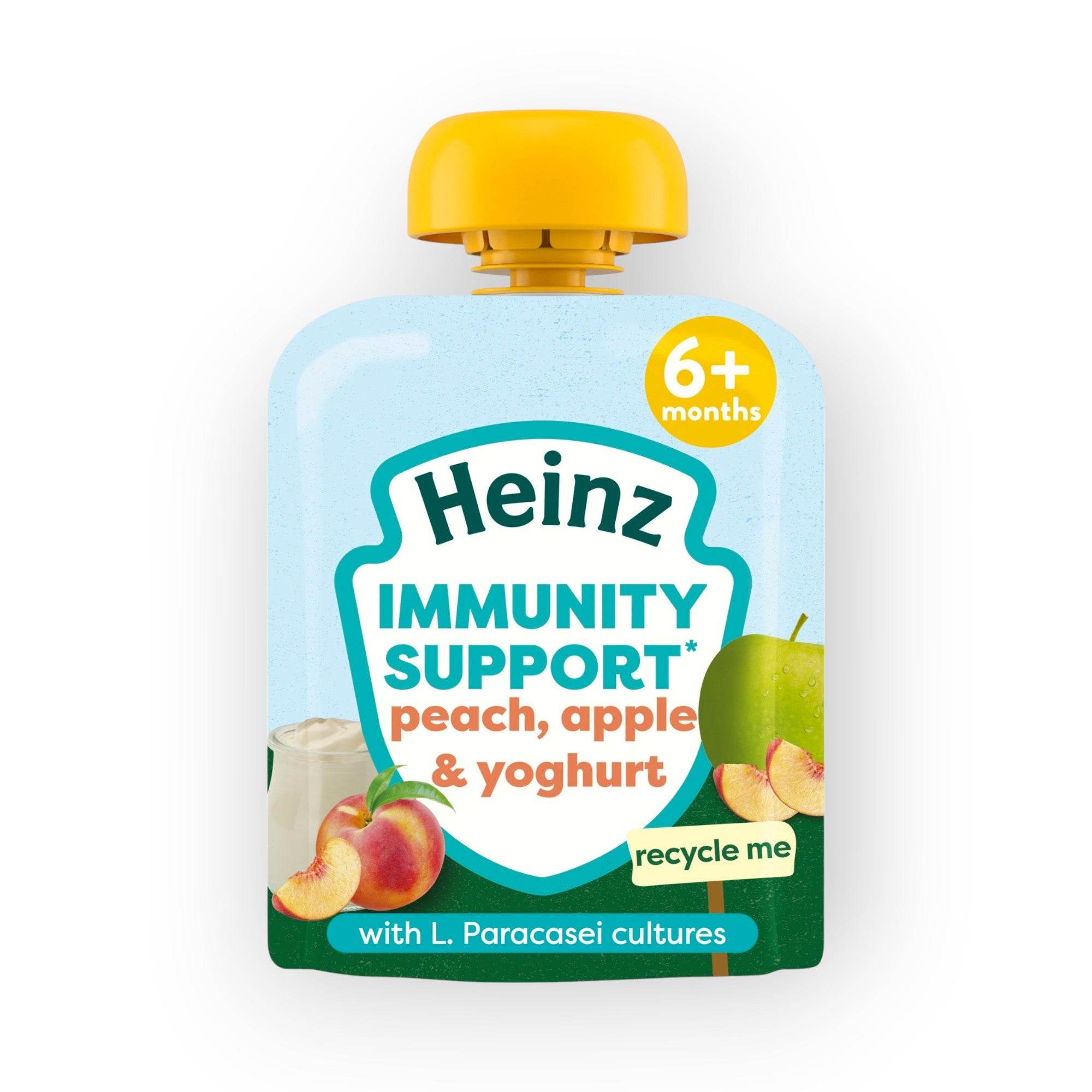 Heinz Immunity Support Peach, apple & Yoghurt, 6+M - 85g – BabyAmore