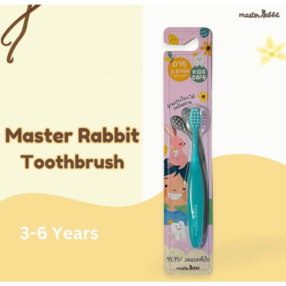 Master Rabbit Gentle ToothBrush 3-6Yrs, Sky – Babyamore