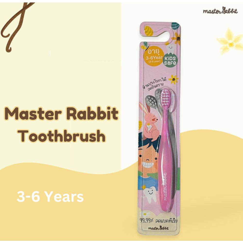 Master Rabbit Gentle ToothBrush 3-6Yrs, Pink – Babyamore