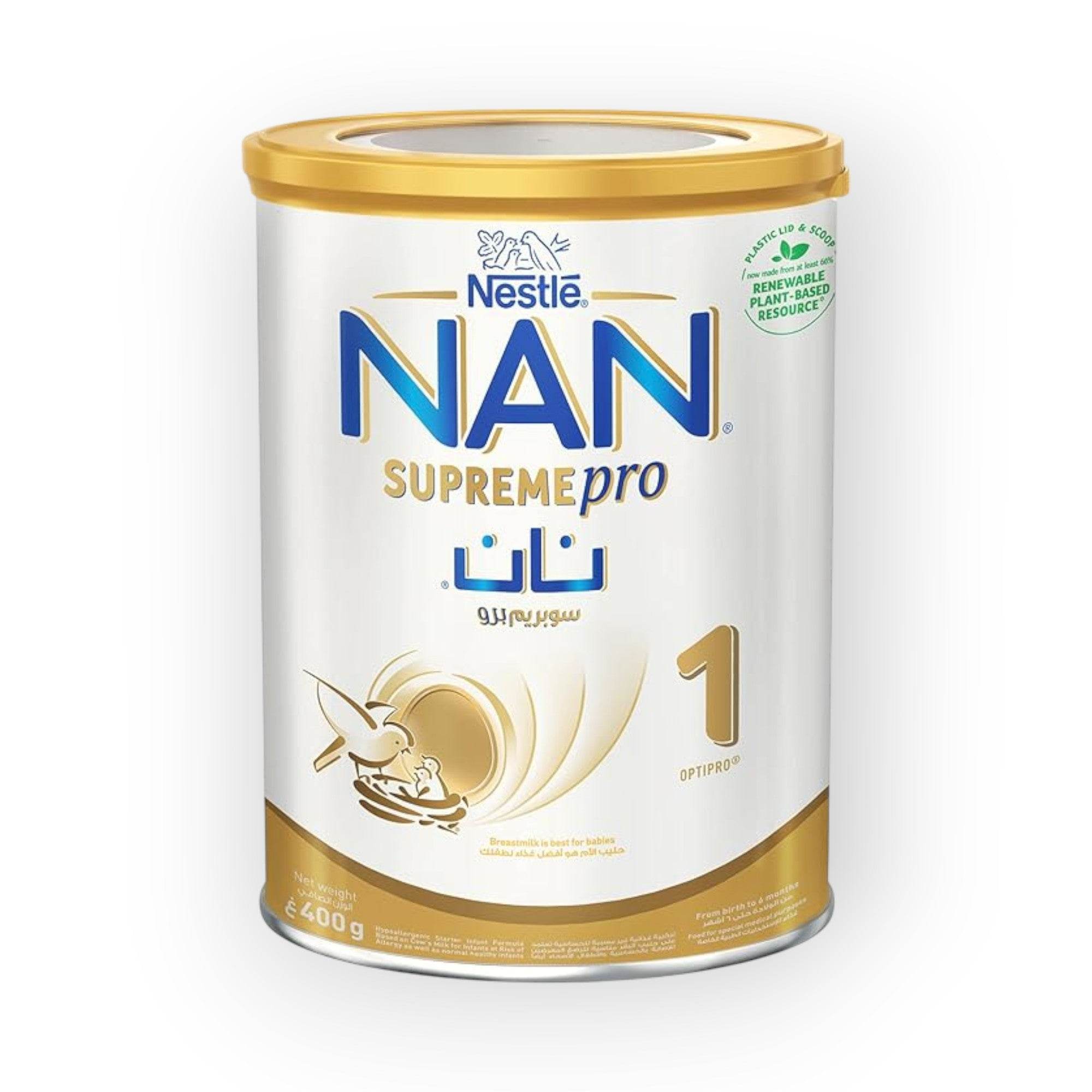 Nestle Nan Supreme Pro Stage 1 , 400g, Birth To 6 M – BabyAmore