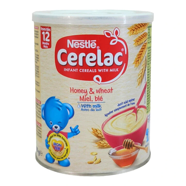 Nestle Cerelac Infant Cereals with Milk Honey and Wheat 12+M - 400g ...