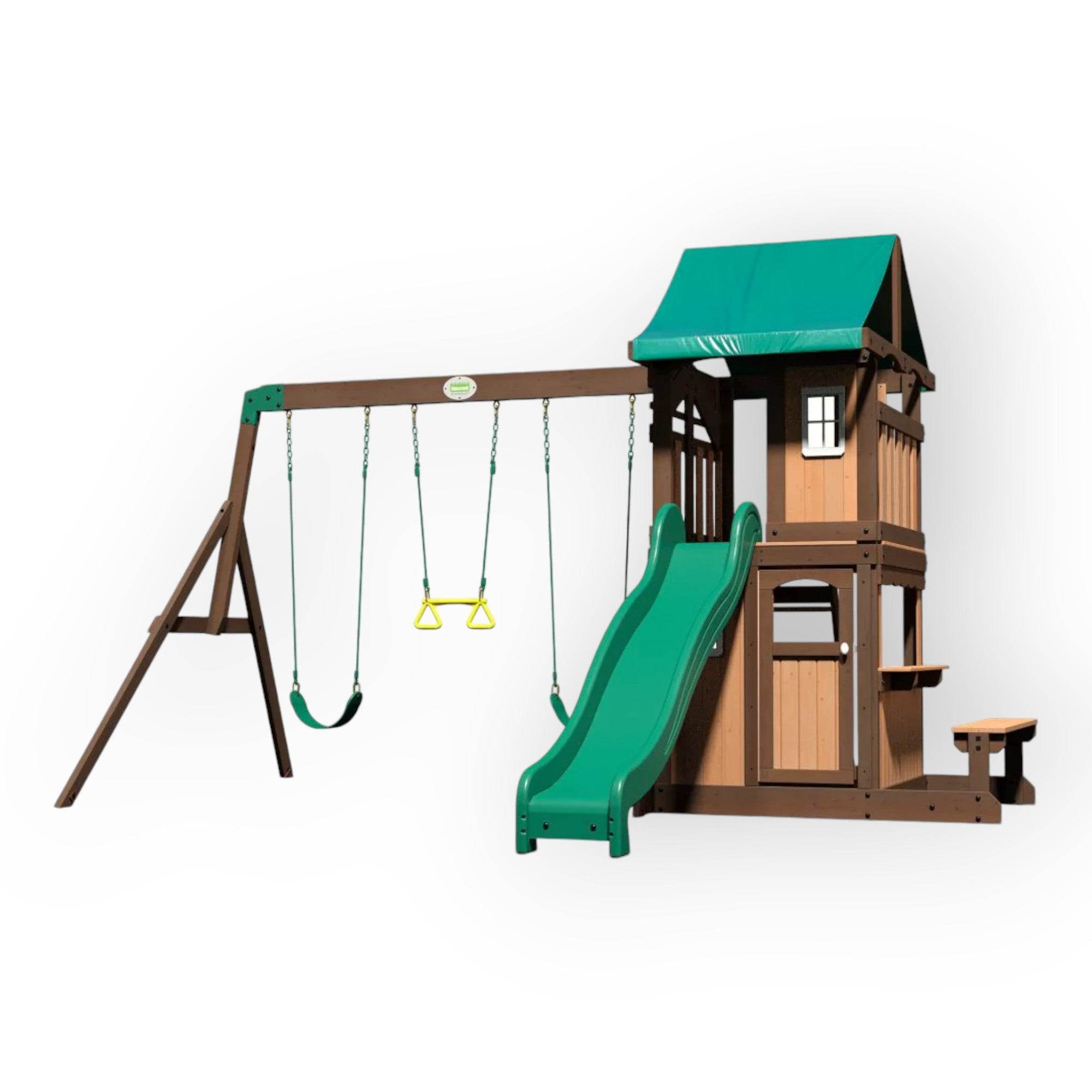 Backyard Discovery Lakewood Play Tower with Swings and Slide – BabyAmore