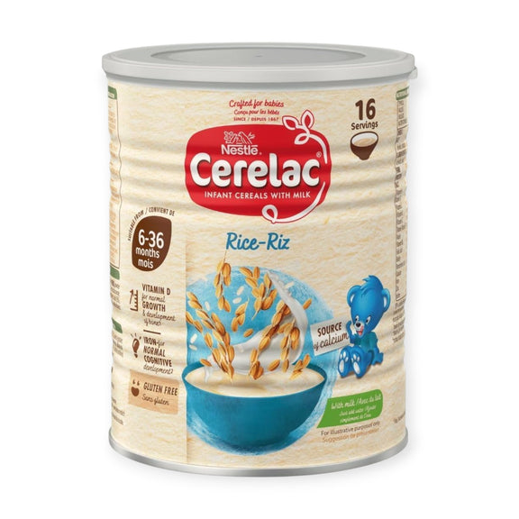 Cerelac Infant Cereals with Milk Baby Rice, From 6 Months, 400g – BabyAmore