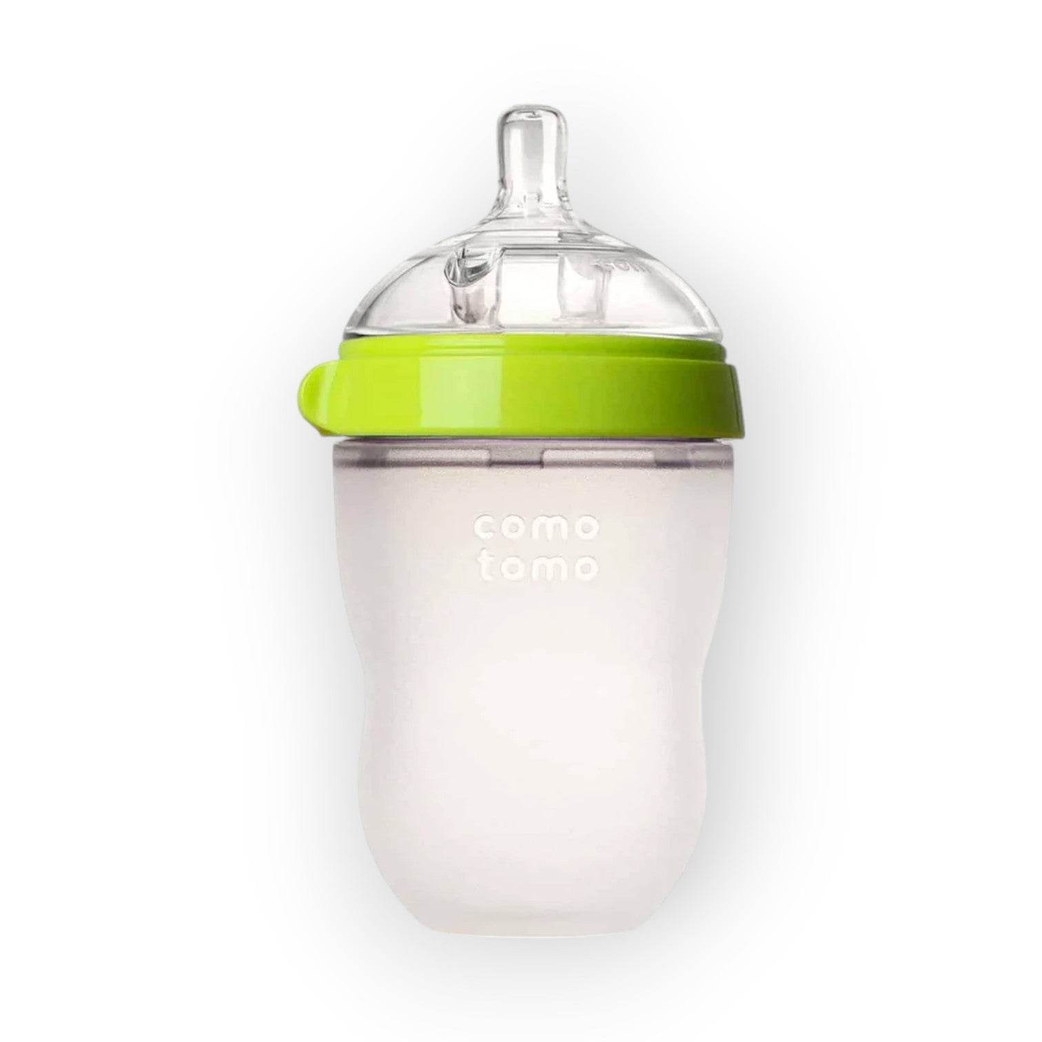 Comotomo Natural Feel Baby Bottle, Green, 250 ml – BabyAmore