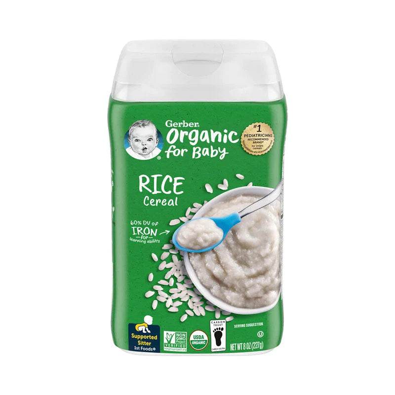 Gerber Organic Rice Single Grain Cereal - 227g – Babyamore