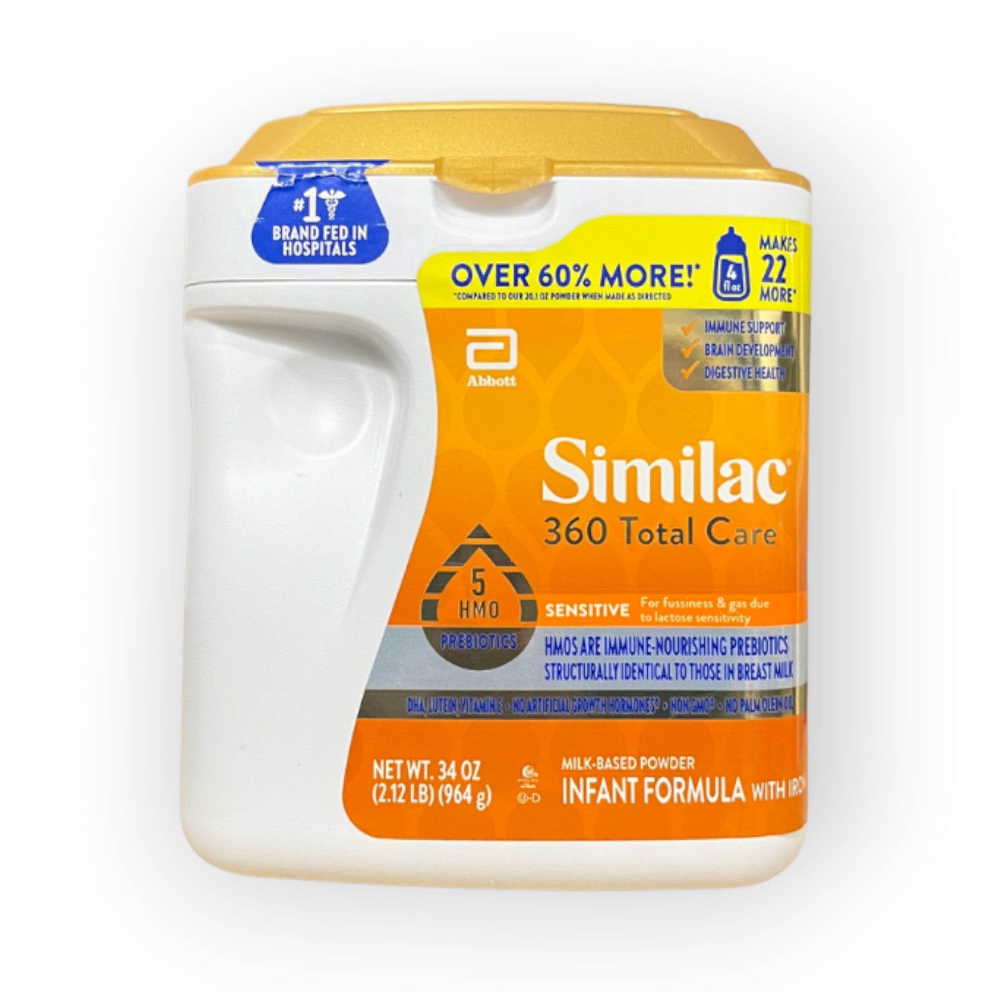 Similac 360 Total Care Milk Based Powder Infant Formula, Sensitive - 9 ...