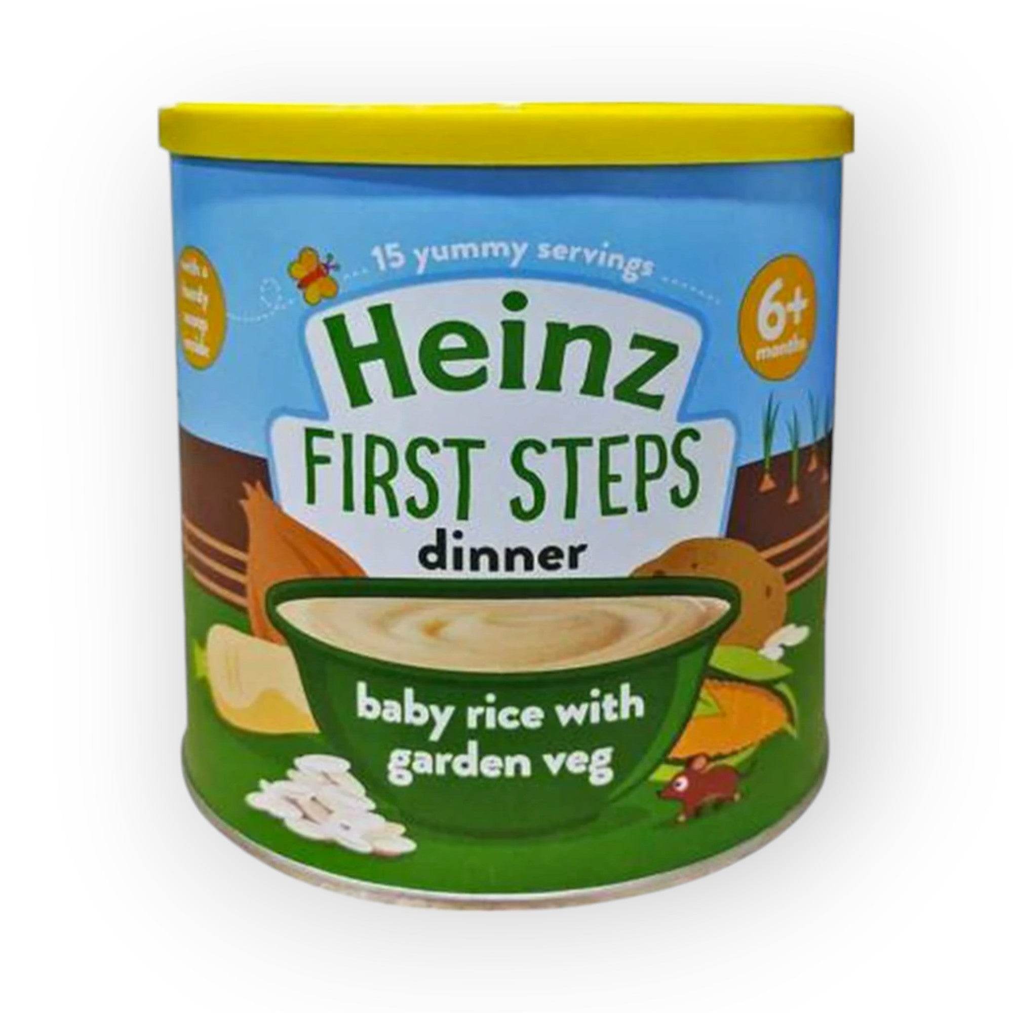 Heinz First Steps Dinner Baby Rice with Garden Veg, 6m+, 200g – Babyamore