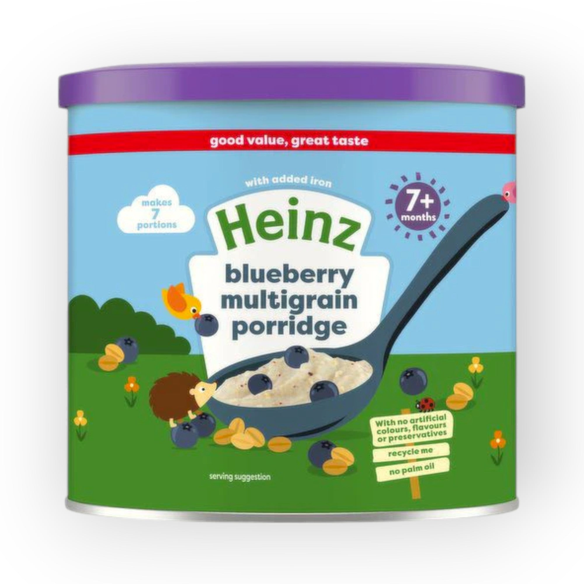 Heinz First Steps Breakfast Blueberry Multigrain Porridge, 7m+, 220g ...