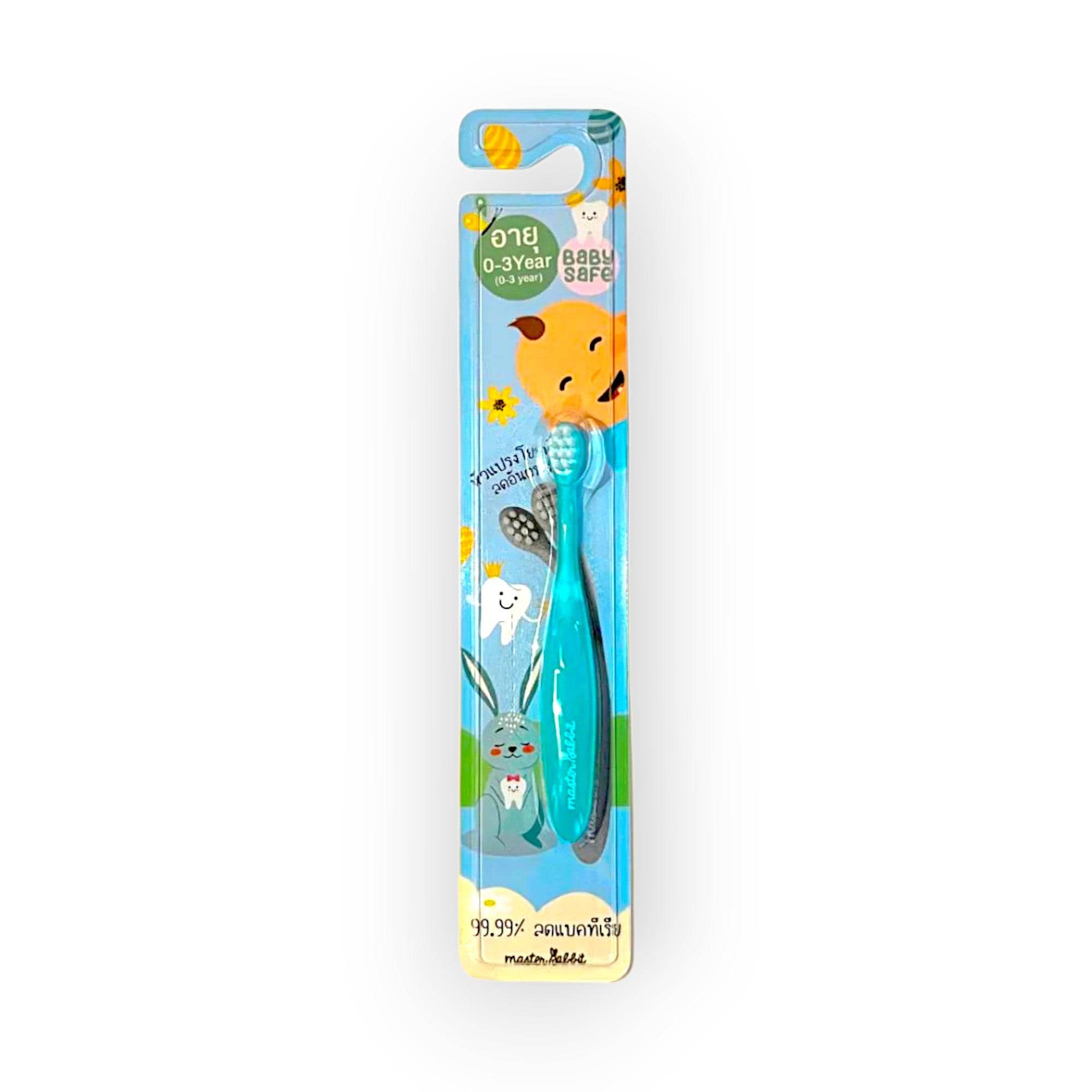 Master Rabbit Gentle ToothBrush 0-3Yrs, Sky – BabyAmore