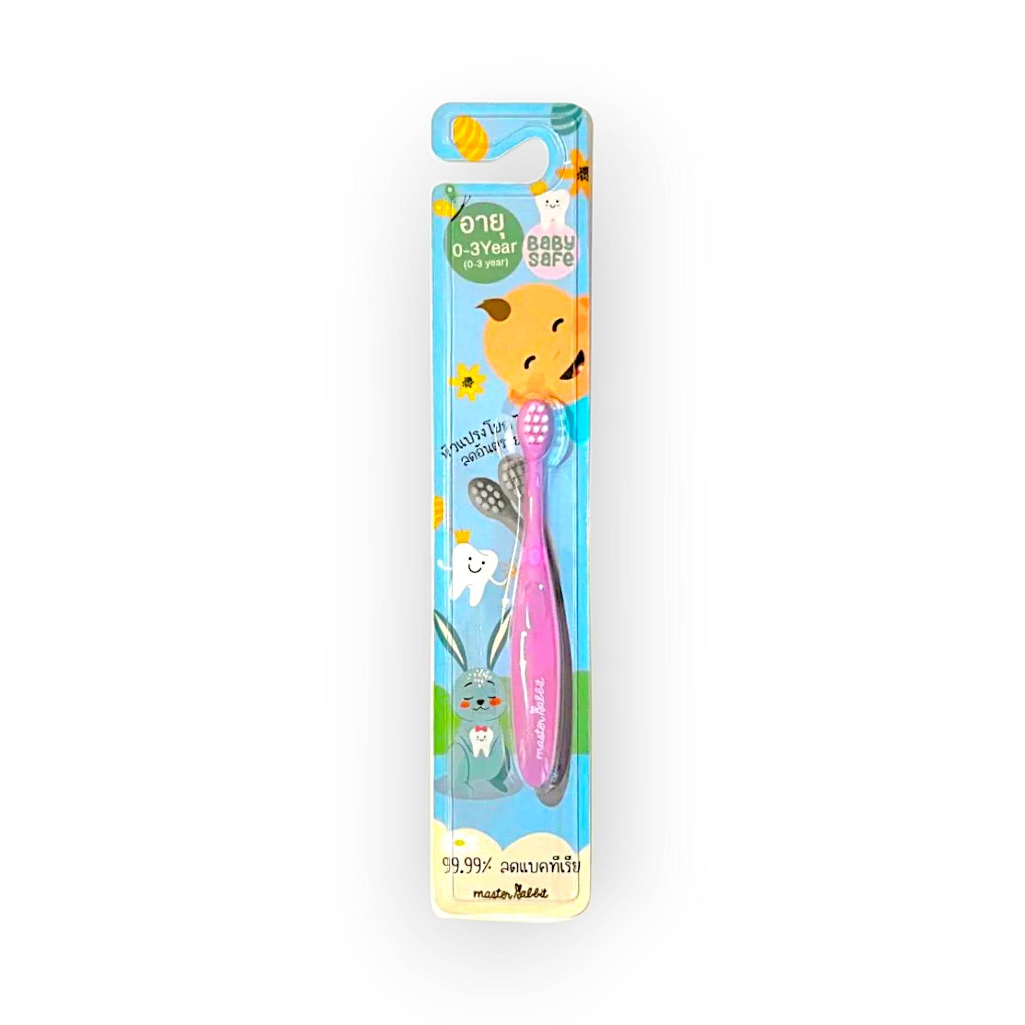 Master Rabbit Gentle ToothBrush 0-3Yrs, Pink – BabyAmore